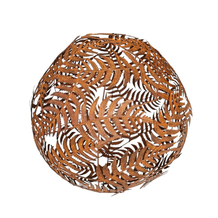 Fern Ball Large | Rustic Metal Garden Ball with Fern Design - 45cm ...
